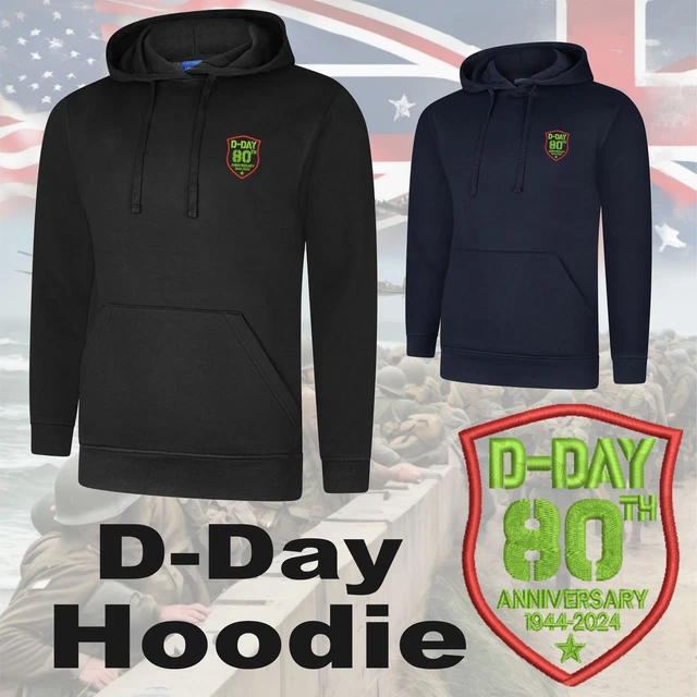 EMBROIDERED D-DAY LOGO Hoodie, D-Day 80th Anniversary Logo Hoodie, D ...