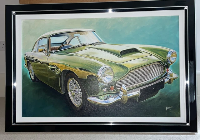 ROZ WILSON - Vintage Aston Martin - Original Oil Painting, Signed. £ ...