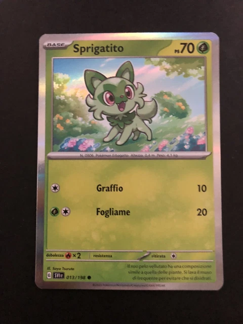 GCC POKÉMON SPRIGATITO holo 013/198 set Scarlatto e Violetto Italiano ...