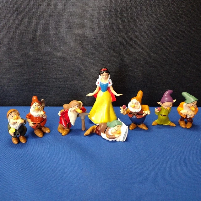 Disney Snow White And The Seven Dwarfs Vintage Pvc Toy Figures Set Of 8 £1534 Picclick Uk