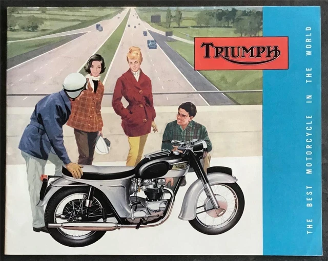 TRIUMPH MOTORCYCLES 1963 Range Sales Brochure #783/62 Tiger Cub TWENTY ...