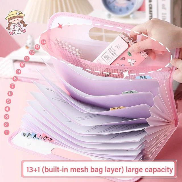 HORIZONTAL TEST PAPER Storage Folder Waterproof Document Bag A4 File ...