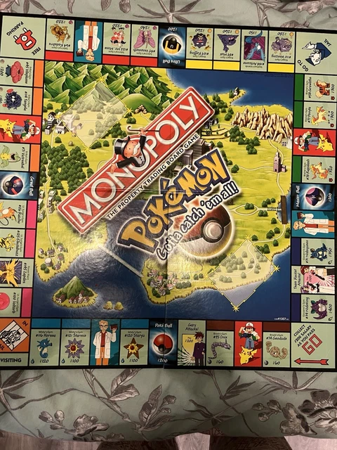 HASBRO POKEMON COLLECTOR'S Edition Monopoly Board Game 1999 Complete £ ...