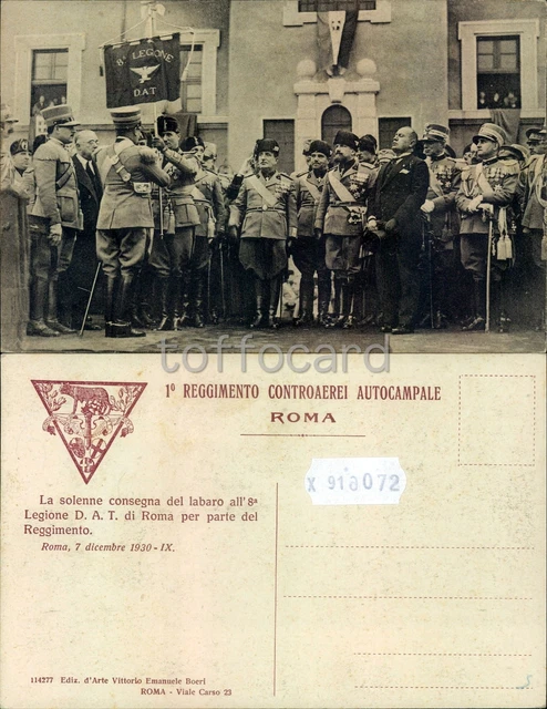 PROPAGANDA WW2-8TH LEGION Territorial Air Defense-Mussolini Rome-B91-72 ...