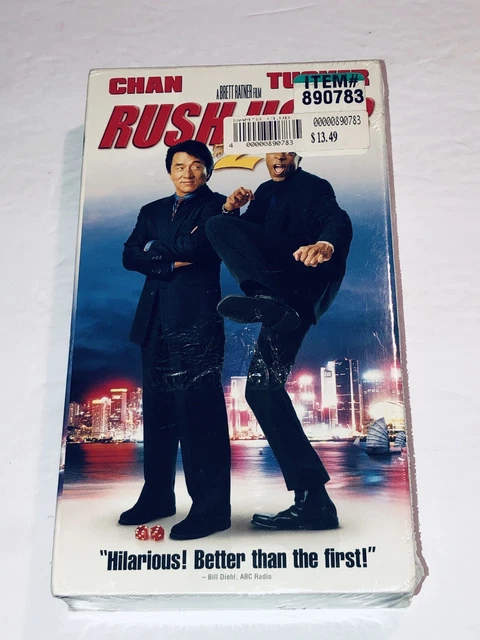 RUSH HOUR 2 Family Comedy VHS 2001 Jackie Chan Chris Tucker Sealed 44R ...