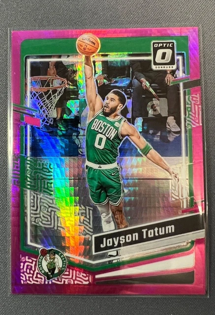 JAYSON TATUM 2023-24 Panini Donruss optique rose hyper Prizm #140 ...