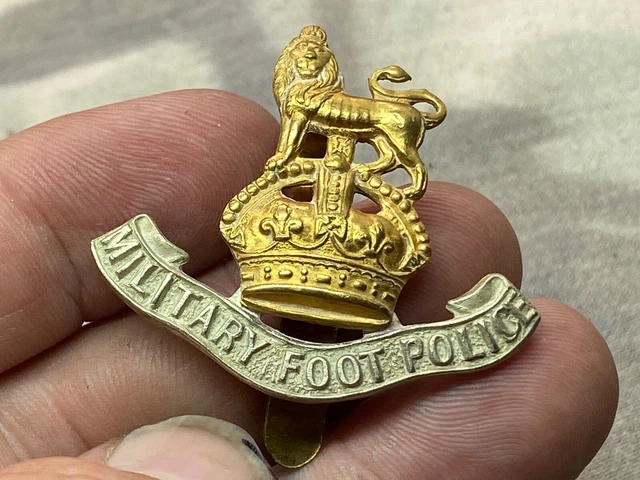 WW1 BRITISH ARMY Military Foot Police Cap Badge £8.00 - PicClick UK