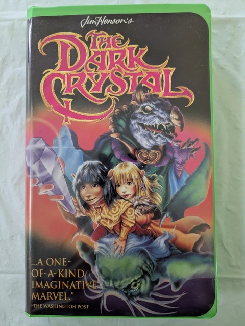 THE DARK CRYSTAL VHS Tape Green Clam Shell Case 1994 Jim Henson ...