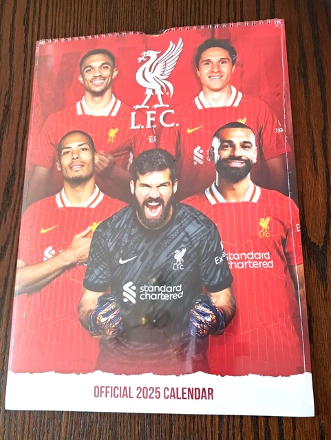 LIVERPOOL FC 2025 Large Calendar Month To View Brand New Still im ...