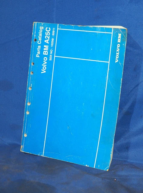 VOLVO A25C ARTICULATED Hauler Parts Catalog Book Guide Genuine $136.22 ...