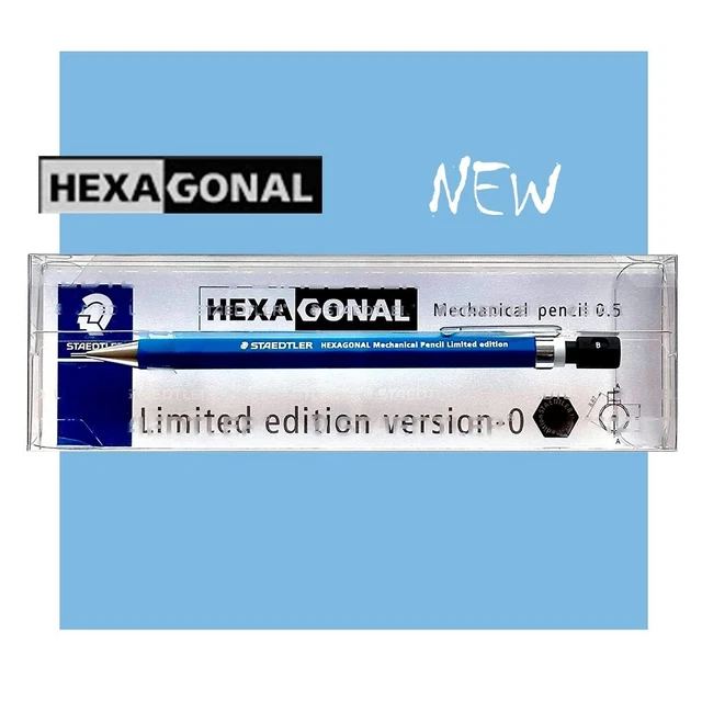 STAEDTLER HEXAGONAL MECHANICAL Pencil BLUE Version-0 LIMITED EDITION ...
