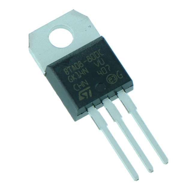 Triac St Microelectronics Triac BTA08-600B Isolé TO-220AB 8A 600V Par ...