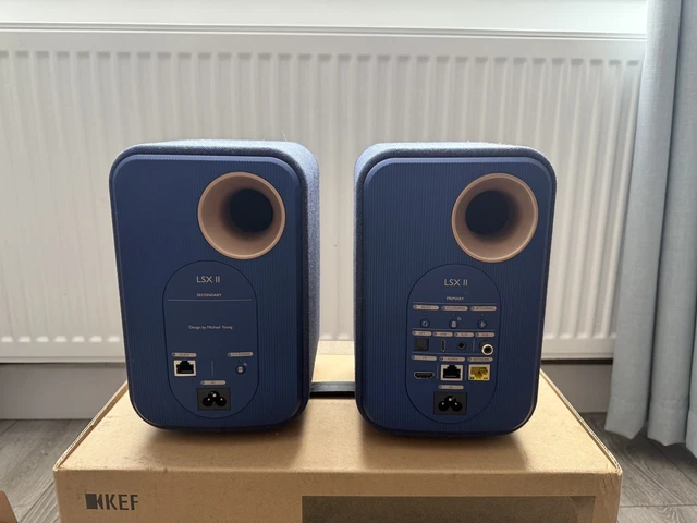 KEF LSX II Wireless Bookshelf Speakers Cobalt Blue £873.68 - PicClick UK
