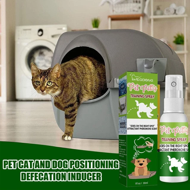 PET TOILET TRAINING Spray Inducer Dog Poops Cat Pee Positioning ...