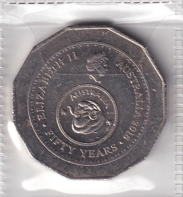 AUSTRALIA: 2016 50 Cent Changeover Circulated Coin., $1.70 - PicClick AU