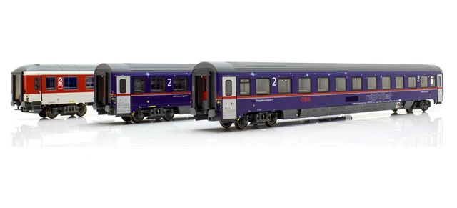 LS MODELS 97026 Set ÖBB Nightjet Fr 295/40295 Monaco-Milano / Roma.3 Voitures EUR 369,14 ...
