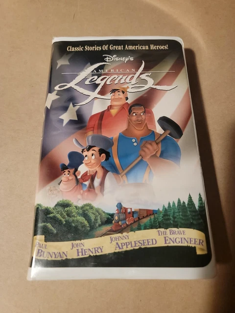 DISNEY'S AMERICAN LEGENDS Vhs Video Tape PAUL BUNYAN John Henry JOHNNY ...