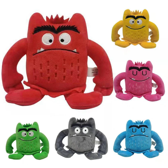 THE COLOR MONSTER Emotions Plush Doll Cartoon Education Story Stuffed ...