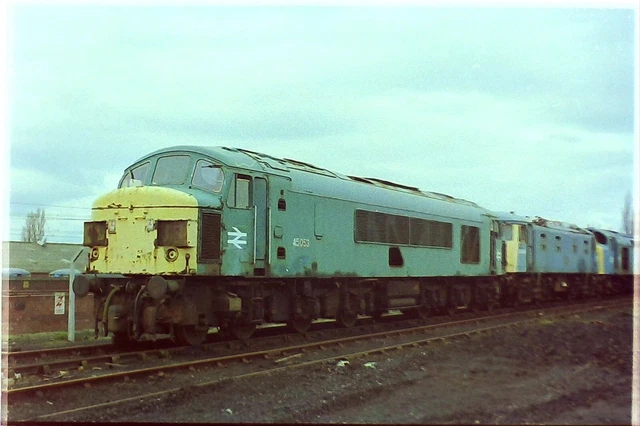 35MM RAILWAY COLOUR Negative Class 45 053 for scrap in Crewe Works £2. ...