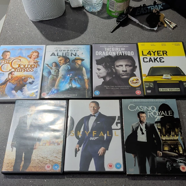 DANIEL CRAIG 7 Movie Collection - Dvd - Sky Fall - Layer Cake - Casino ...