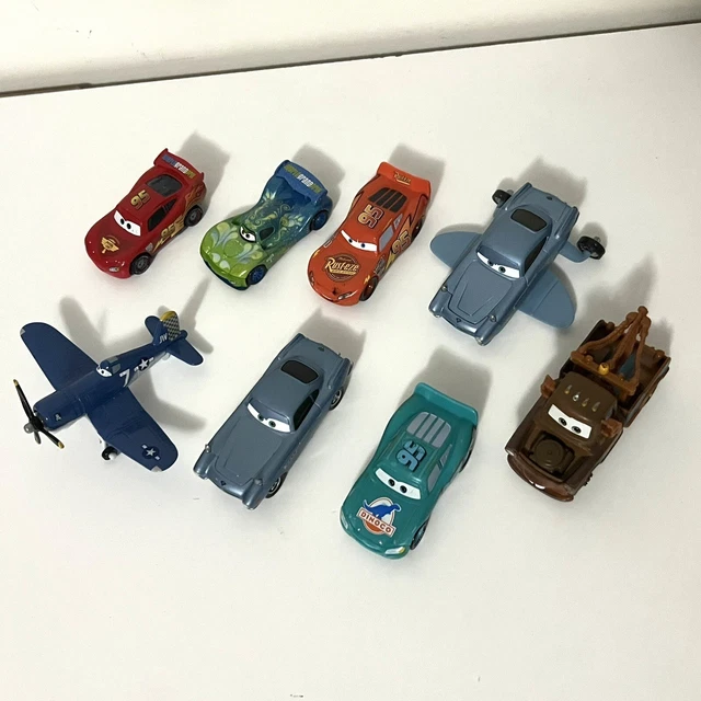 PIXAR CARS DISNEY Metal Bulk Cars Mattel: Lightning McQueen Dinoco ...