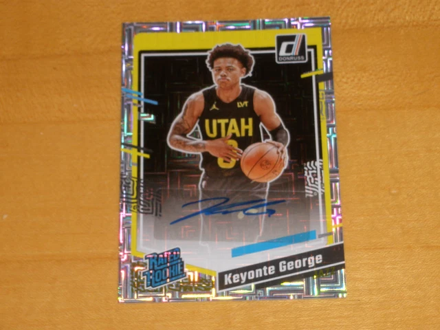 KEYONTE GEORGE 2023-24 Panini Donruss 286 Scelta Lamina Argento Auto RC ...
