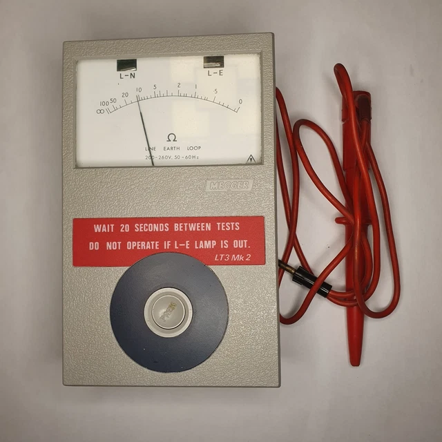 VINTAGE MEGGER LT3 MK2 Loop Line Tester With Test Lead And Case £15.00 ...