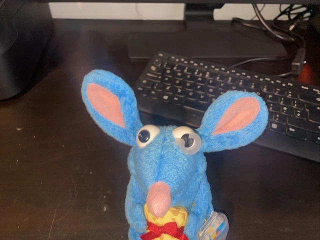 TUTTER MOUSE BEAR In The Big Blue House Holding Cheese - Jim Henson ...