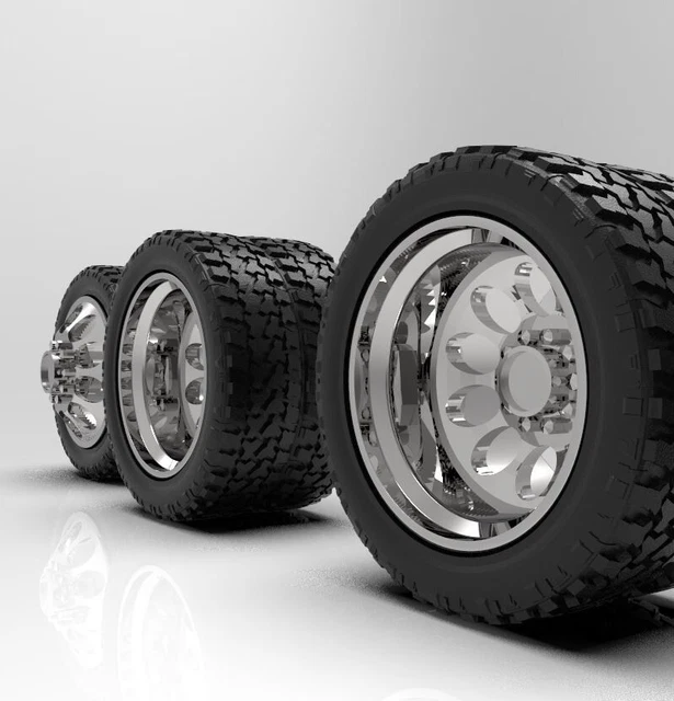 1:64 22& CRATER Dually wheel set With Standard Tires $25.00 - PicClick