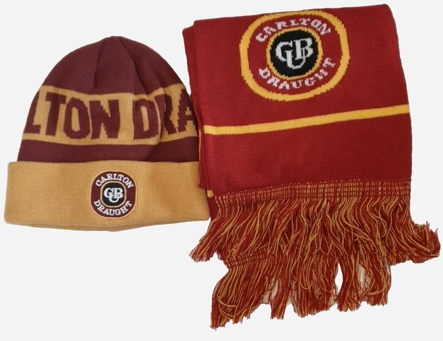 CARLTON DRAUGHT BEANIE and Scarf Beer Advertising $19.85 - PicClick AU