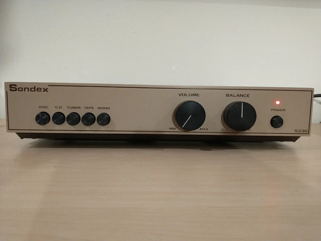 SONDEX S230 AMPLIFIER Rare Audiophile Vintage Collectors Item Full ...