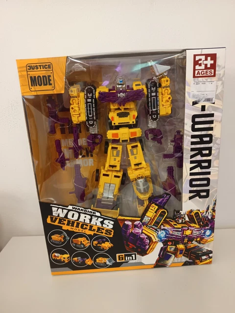 TRANSFORMERS X-WARRIOR WORKS Robot Transformador Devastator 6in1 6 ...