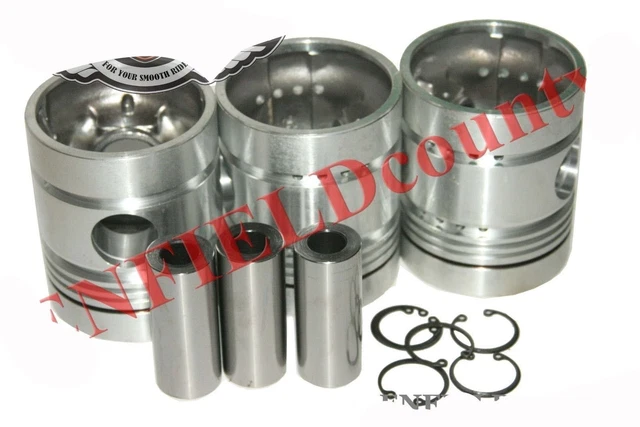 NEW COMPLETE PISTON Kit With Rings Massey Ferguson 135 245 Tractor GEc ...
