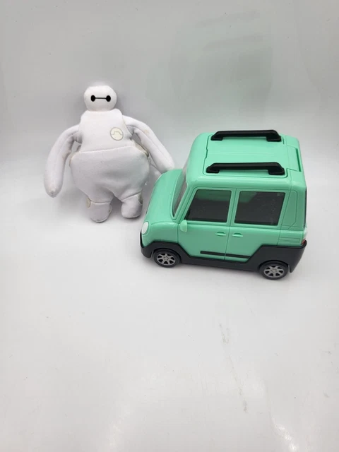 DISNEY BIG HERO 6 Squish To Fit Baymax Toy Small Plush Figure With Car ...