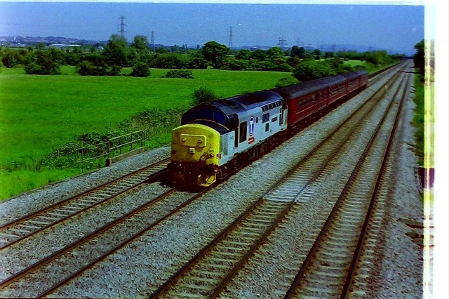 35MM RAILWAY COLOUR Negative Class 37 412 at Marshfield £1.75 - PicClick UK