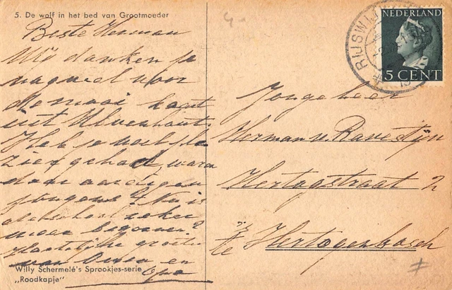 B085 FAIRYTALE FANTASY Little Red Riding Hood Roodkapje Story 1915 ...