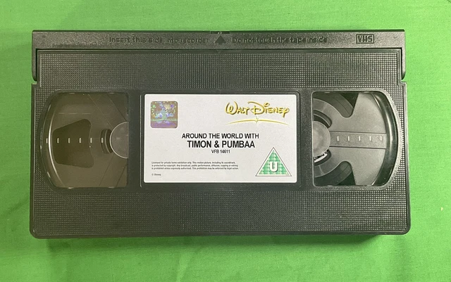 AROUND THE WORLD with Timon and Pumbaa, Rare UK Disney VHS Video, Cert ...