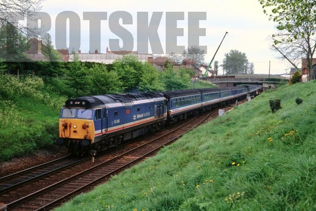 35MM SLIDE BR British Rail Diesel Loco 50049 Class 50 Gillingham 1991 ...