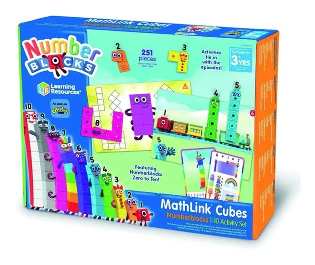 LEARNING RESOURCES MATHLINK Cubes Numberblocks 1-10 Activity Set £23.19 - PicClick UK