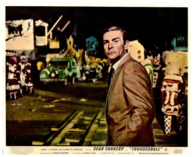 THUNDERBALL ORIGINAL LOBBY Karte James Bond Sean Connery Nassau Parade ...