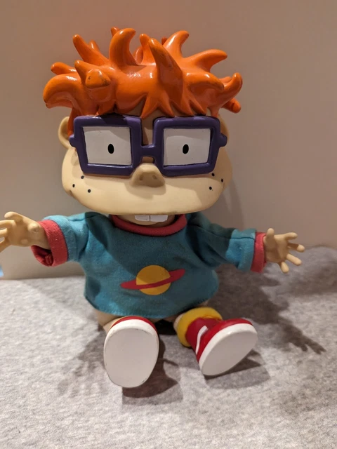 NICKELODEON RUGRATS CHUCKIE Finster Plush Plastic Soft Body Doll Toy £7 ...
