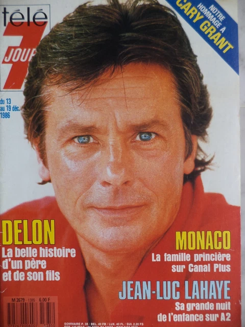 MAGAZINE &TÉLÉ 7 Jours" n° 1385 DELON Monaco JARRE Indochine HALLYDAY Gainsbourg EUR 4,50 ...