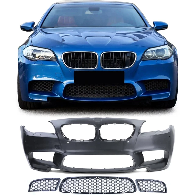 SPORT FRONT STOSSSTANGE + Gitter + Abdeckungen passend für BMW 5er F10 ...