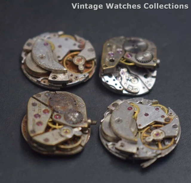MOVADO-MIX WINDING NON Working Watch Movement For Parts And repair O ...