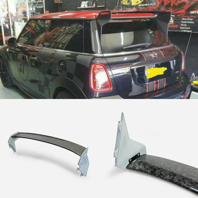 FOR MINI COOPER R56 Rear Roof Spoiler Wing Forged Carbon Look + Frp ...