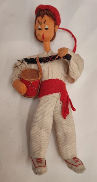 MUÑECO DE FIELTRO Y Tela, Tamboril Musico Vasco Con Traje Tipico EUR 10 ...