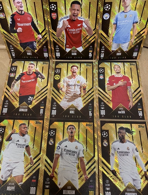 MATCH ATTAX 2025 TOPPS 2024/25 100 club cards choose your card £3.83 - PicClick UK
