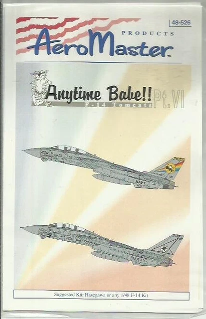 AEROMASTER DECALS 48-526 F-14D F-14A Tomcat decal sheet in 1:48 Scale £ ...