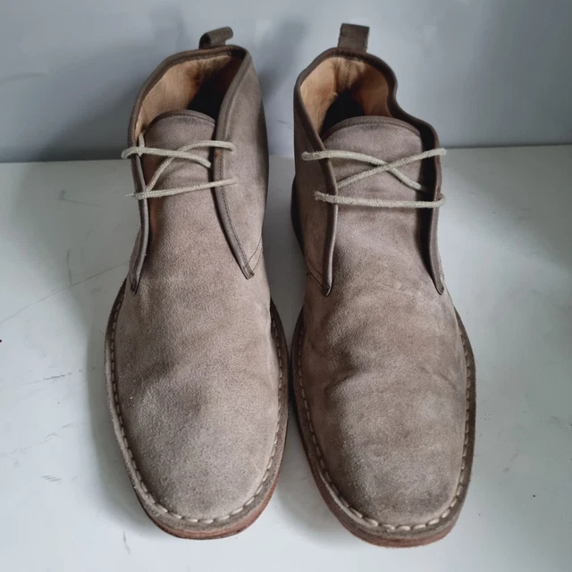 COACH DESIGNER UK 11 B Eu 45 Mens Taupe Real Suede Leather Ankle ...