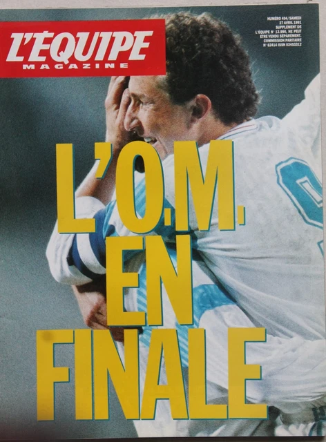 L'EQUIPE MAGAZINE DU 27/4/1991 - L'OM en Finale de la C1 - Michael ...